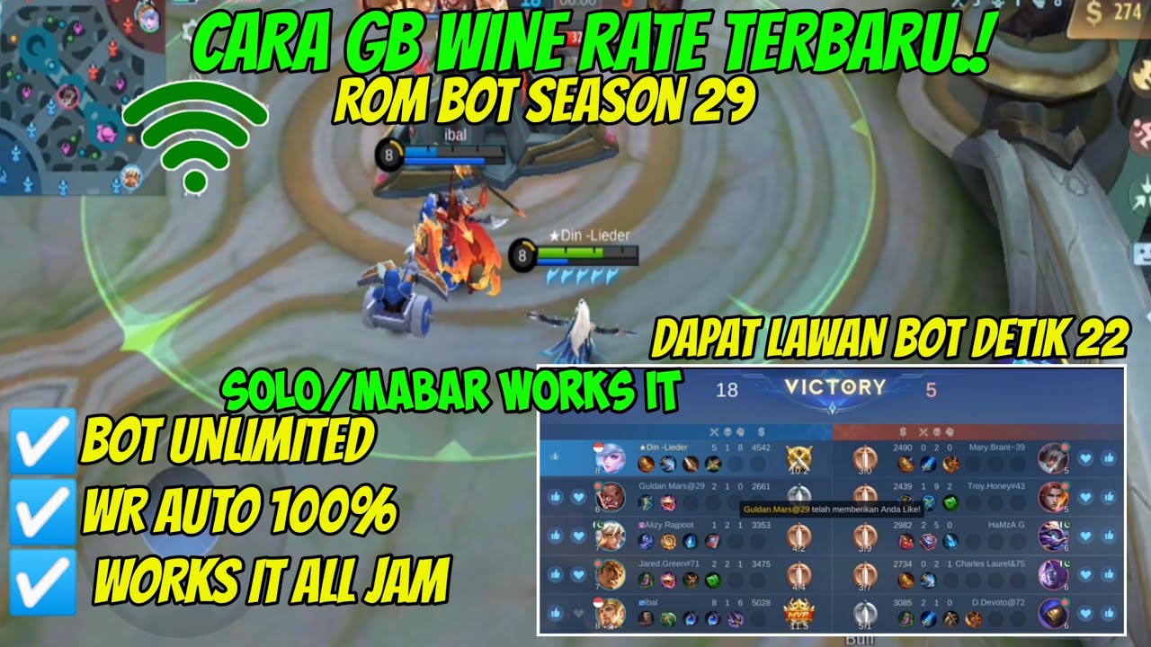 ROM BOT TERBARU 😱| Cara Up Wr Di Classic Mobilegends - YouTube