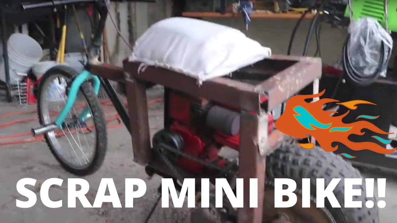 DIY Mini Bike Made From SCRAP | part 2 Finished! - YouTube