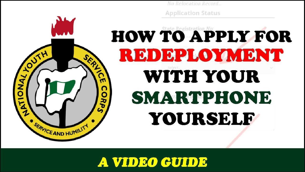 How To Apply For Redeployment/Relocation On Dashboard - YouTube
