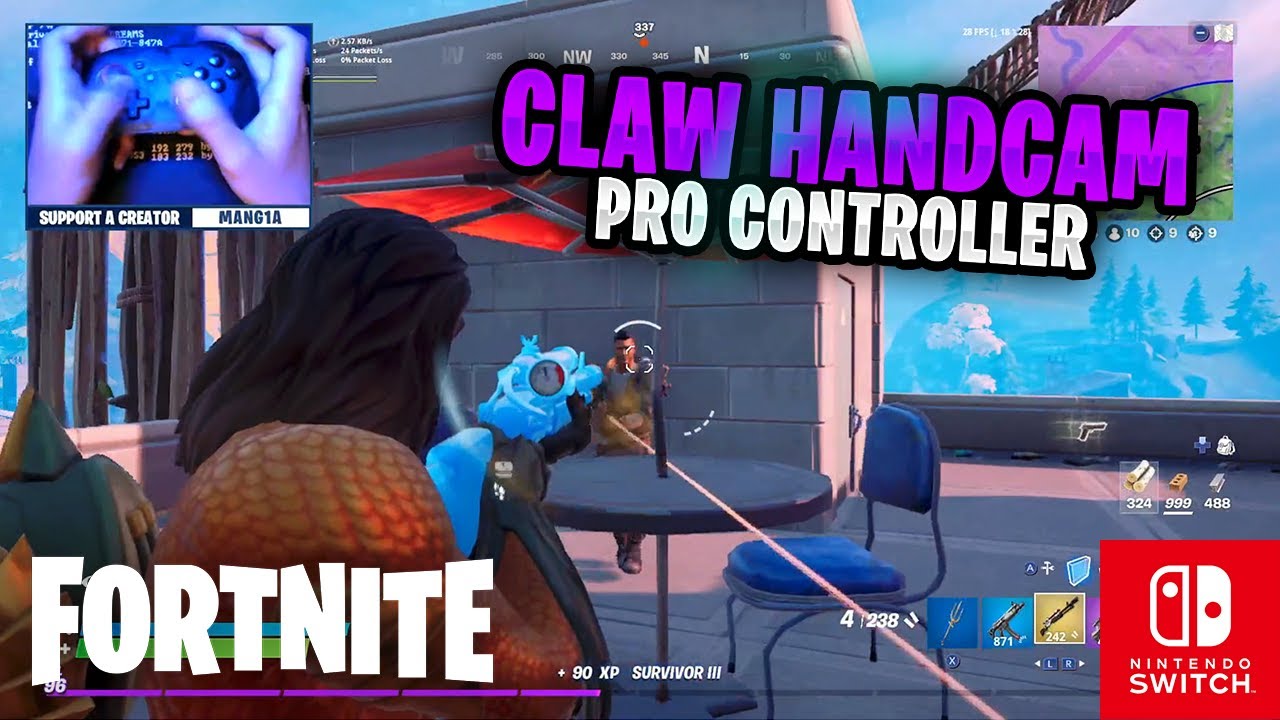CLAW HANDCAM - Fortnite on the Nintendo Switch Pro Controller #88 - YouTube