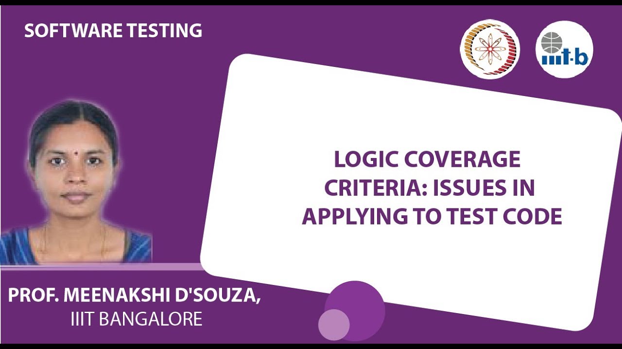 Logic Coverage Criteria: Issues in Applying to Test Code - YouTube