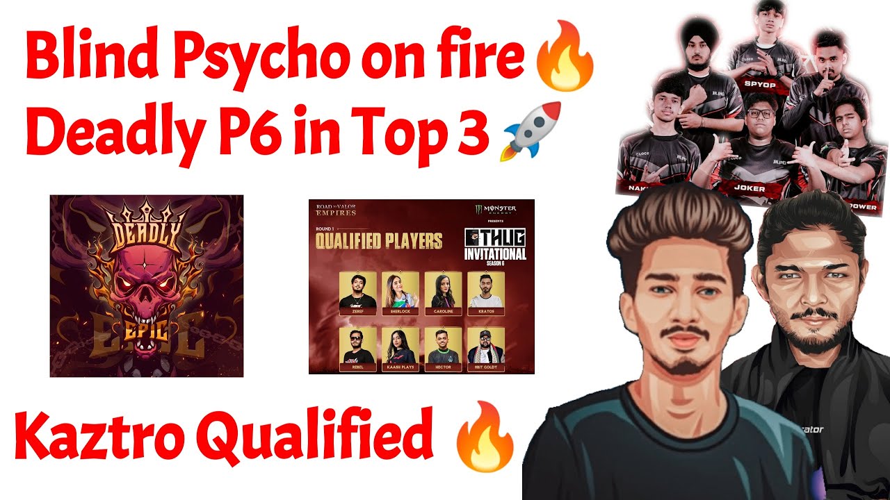 Blind Psycho on fire🔥 | Kaztro Qualified 🥰| Blind Esports Table Top🚀 ...