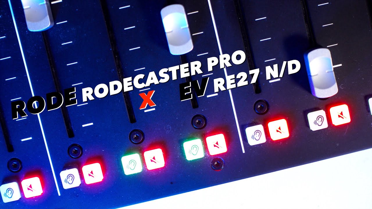 My RODE RODECASTER PRO SETTINGS For EV RE27 N/D Dynamic Mic | For ...