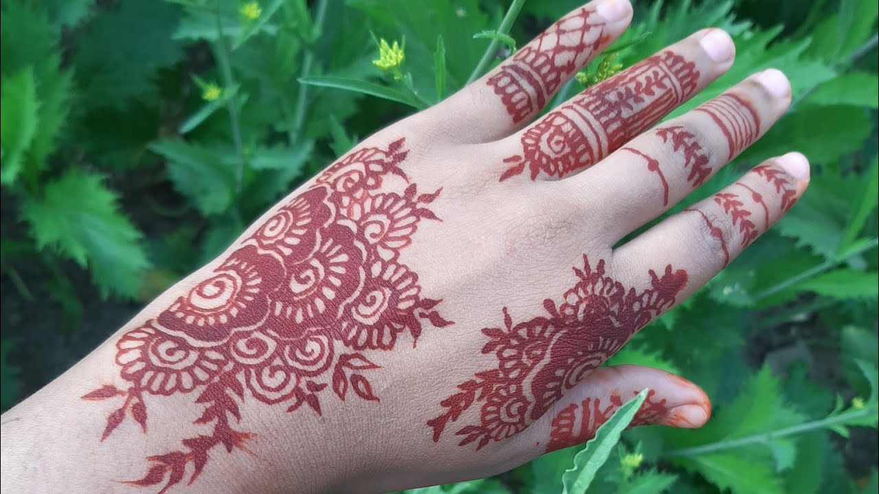 Stylish and Trendy mehedi design 2020 || Easy but beautiful mehedi ...