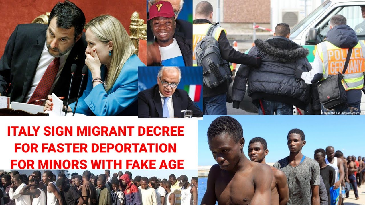 Italy🇮🇹 Sign Migrant Decree For Faster Deportation Of Migrants With ...