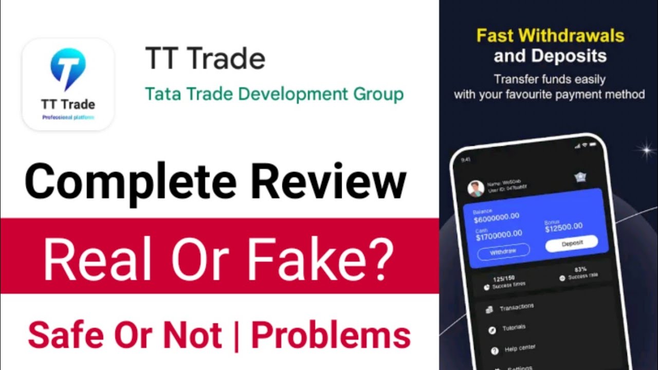 TT Trade App Review TT Trade App Real Or Fake 🤔 TT Trade App Withdrawal ...