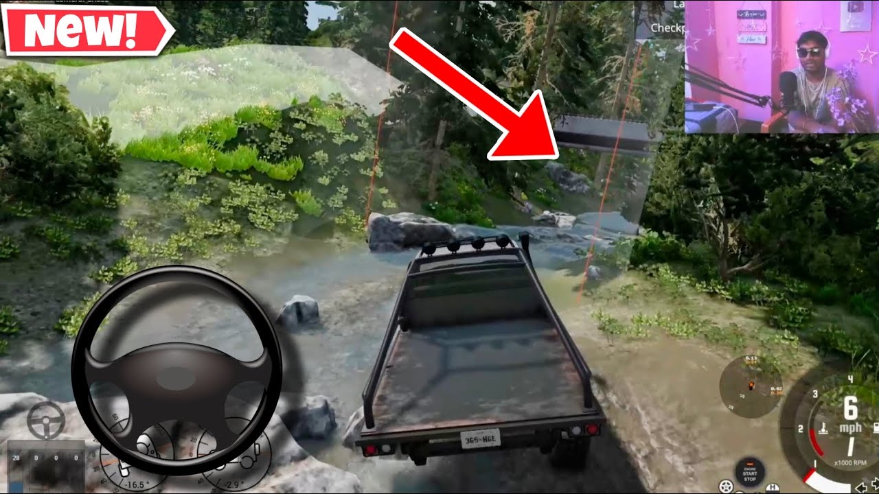RIVER CRAWLING 4X4 CAR DRIVING | NEW CAR 🚗 OFFROAD TRUCK GAMEPLAY ...