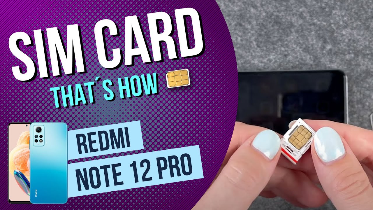 Xiaomi Redmi Note 12 Pro - How to insert a SIM card • 📲 • 📶 ...