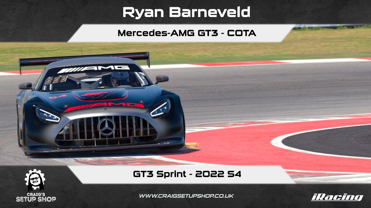 iRacing - 22S4 - Mercedes-AMG GT3 - GT3 Sprint - COTA - RB - YouTube
