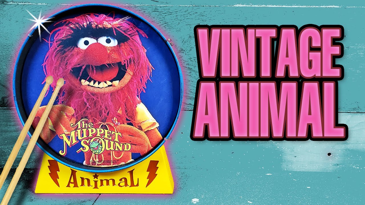 1977 Vintage Muppet Sound Animal Drum Refurbish - YouTube