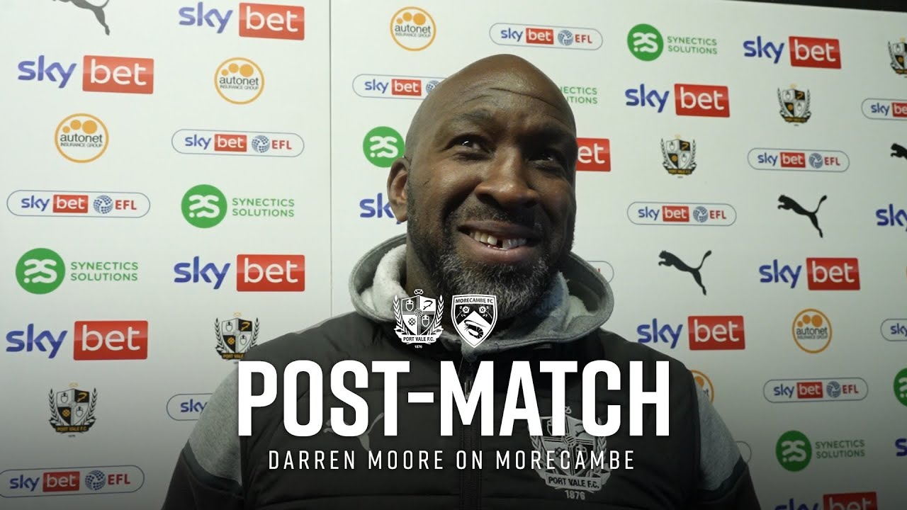 Post-Match | Darren Moore reflects on 3 points at home against ...