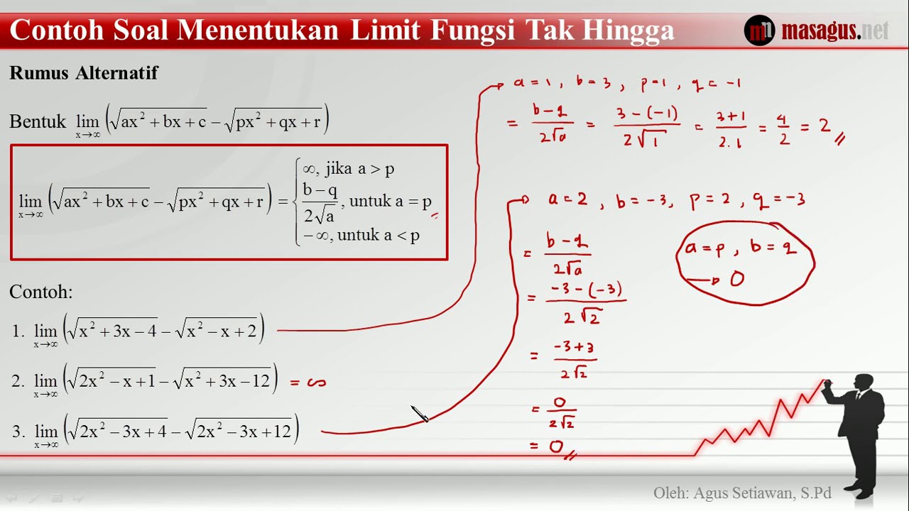 Limit X Mendekati Tak Hingga Contoh 2 YouTube