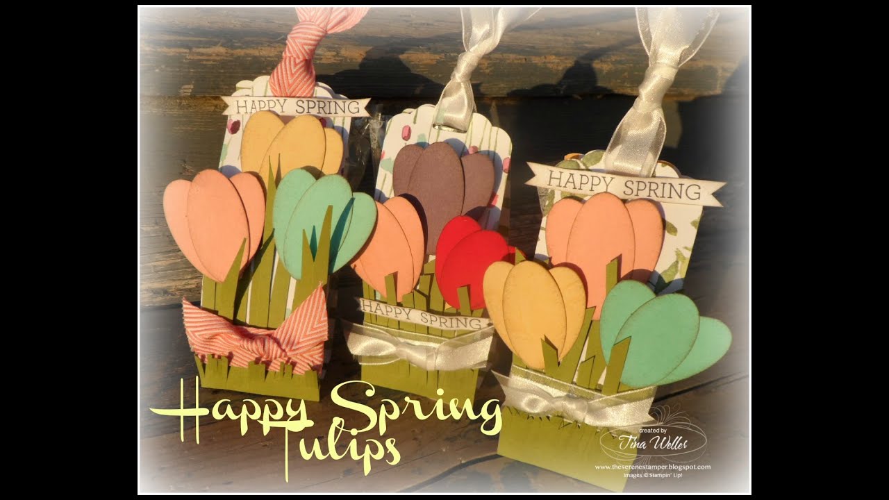Happy Spring Tulips Gift Holder - YouTube