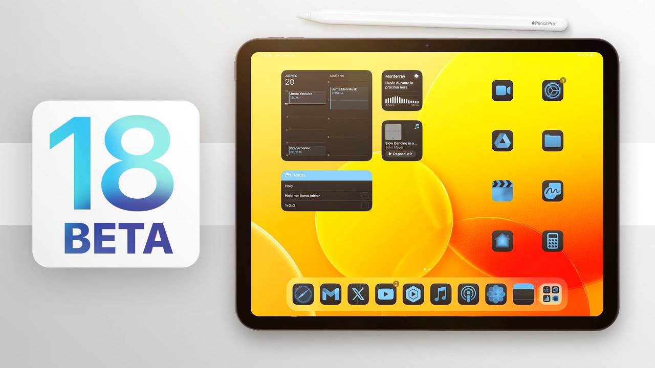 iPad OS 18 (Beta) - 50+ Cosas Nuevas! - YouTube