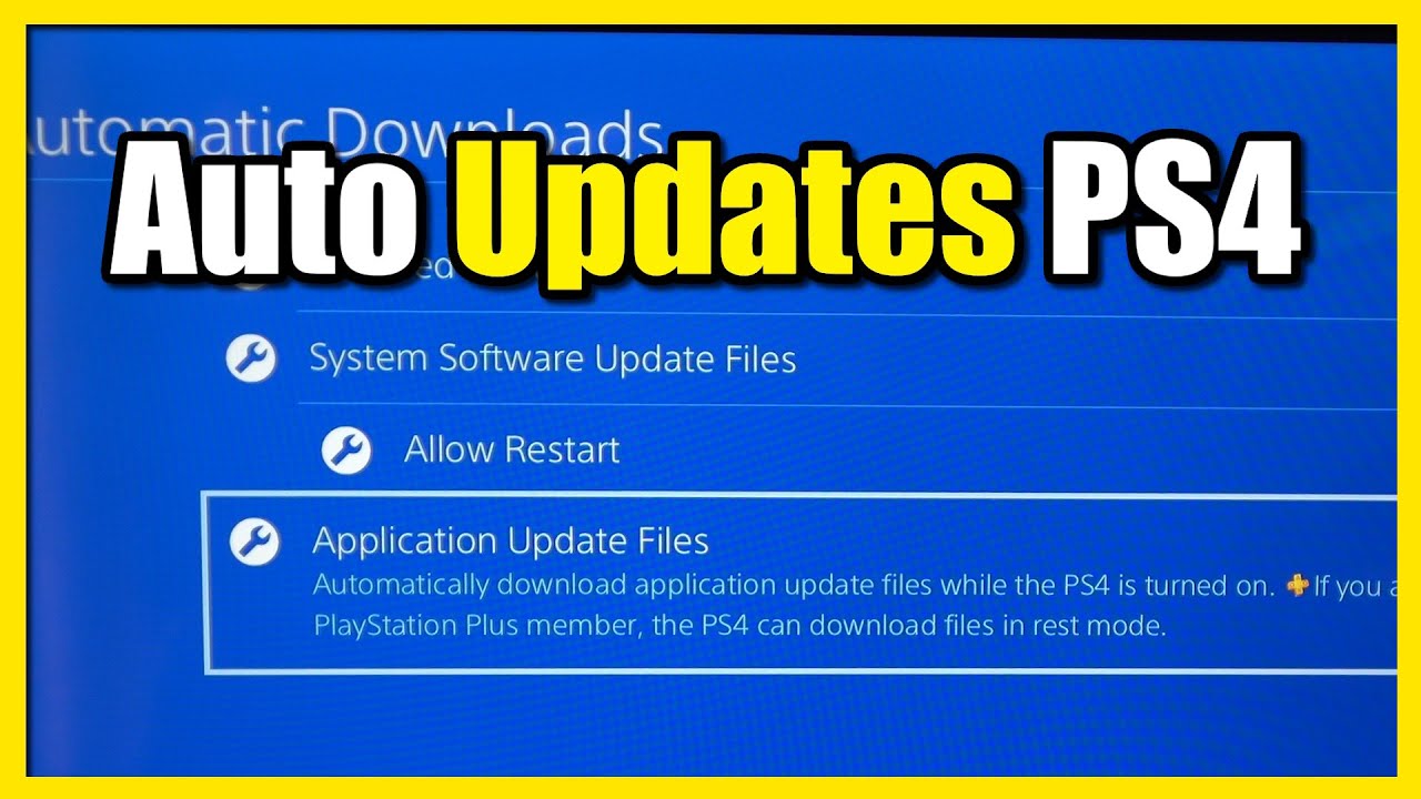 How to Turn On Automatic Game & Software Updates on PS4 (Fast Tutorial ...
