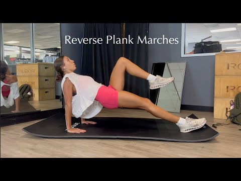 Reverse Plank Marches - YouTube