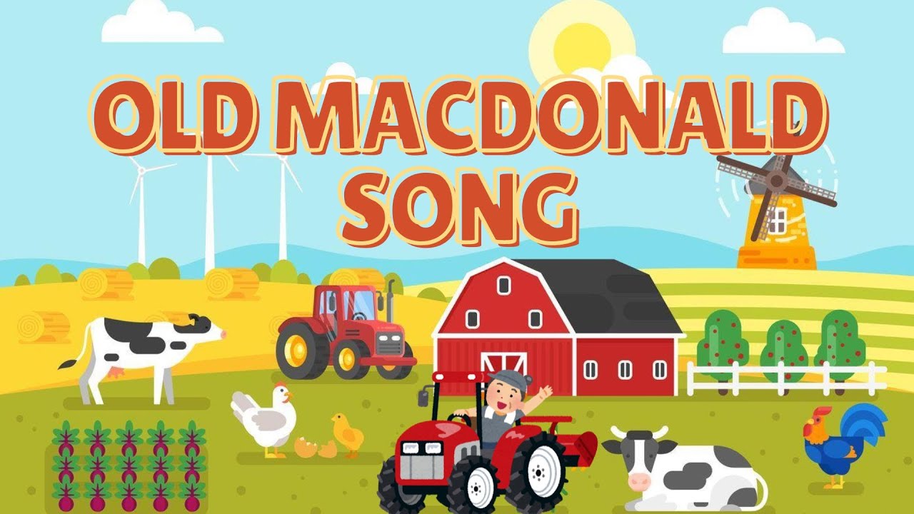 🎶Old MacDonald Had a Farm Song | Kids Rhymes | Kindergarten Songs - YouTube