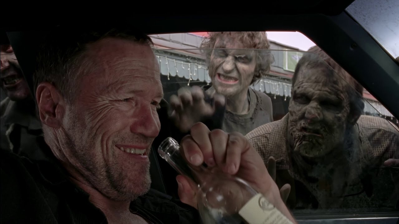The Walking Dead S03E15 | Merle Whiskey Car Scene [4K] - YouTube