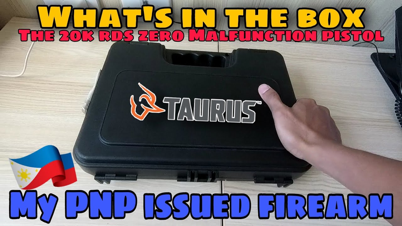 Test Fire & Unboxing my PNP issued FireArm Pistol | Taurus Armas - YouTube
