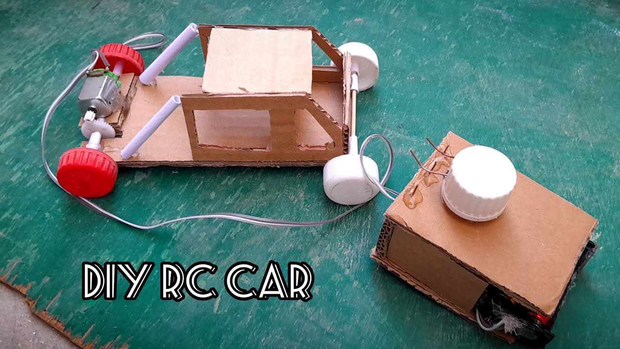 How To Make Dc Motor Rc Car | How Made Remote Control car | DIY RC Car ...
