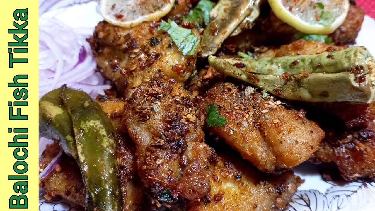 Balochi Fish Tikka Recipe | Balochi Fried Fish Recipe | Fried Fish ...