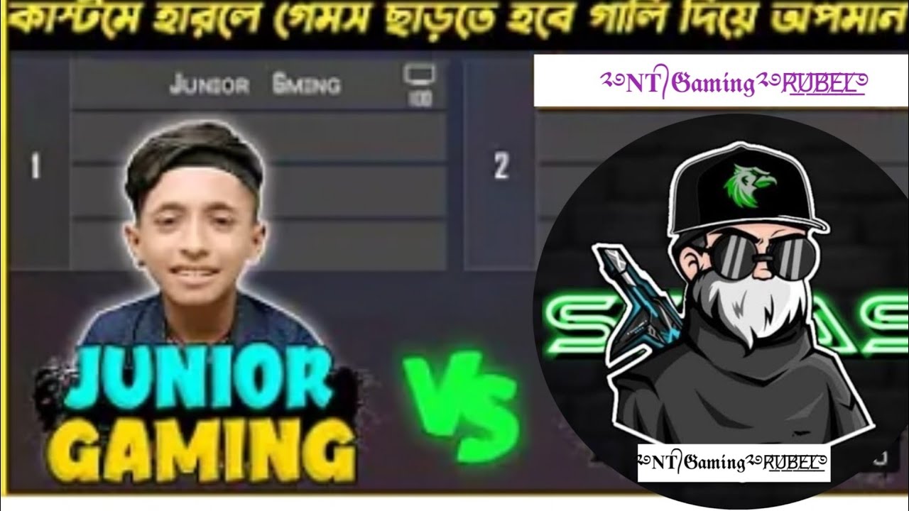Junior Gaming আমার সাথে কাস্টম চ্যালেঞ্জ দিল #freefire #moodoff #fish (@ntgaming-rubel) - YouTube
