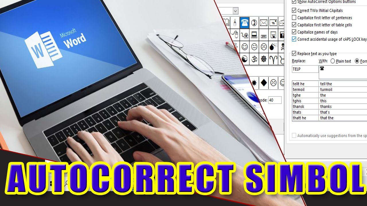 Cara Membuat Autocorrect Simbol Ms. Word #tutorial #komputer # ...