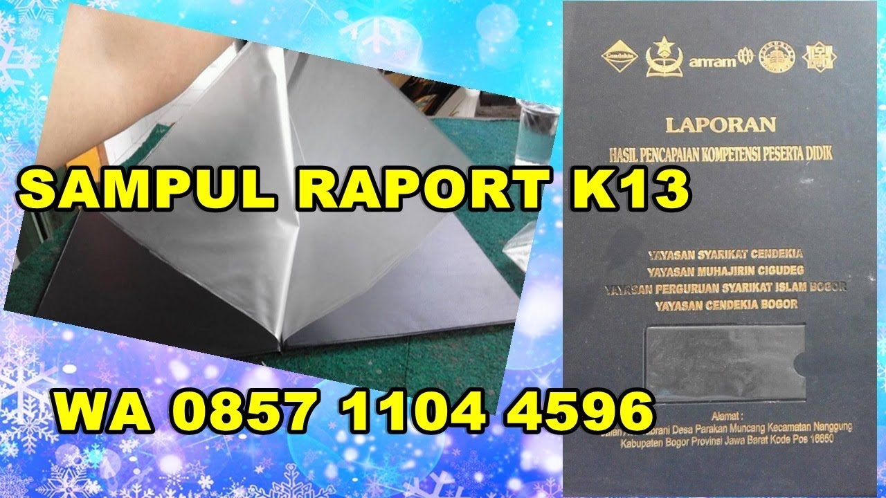 SAMPUL RAPORT K13 MTS SD SMP UNTUK BANDUNG MEDAN PALEMBANG MAKASSAR ...