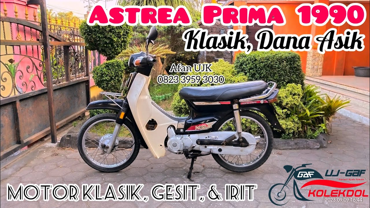 HONDA ASTREA PRIMA 1990, MOTOR KLASIK DANA ASIK TERJANGKAU PELAJAR ...