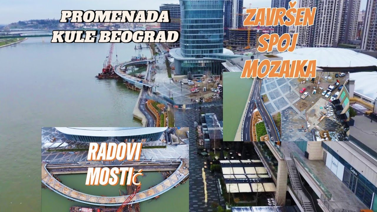 Završen spoj Mozaika na PROMENADI kod Kule BEOGRAD,radovi i kod Lobija ...