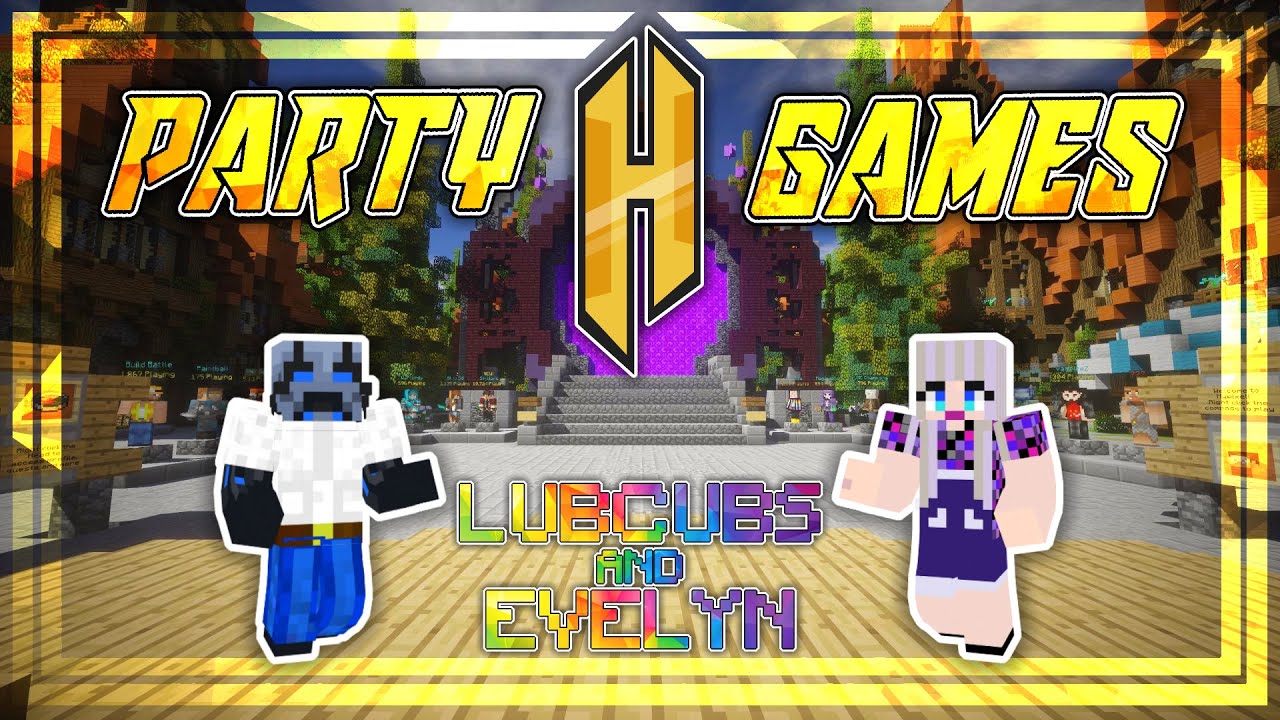 NOOB Girls Plays Party Games! - Hypixel - YouTube