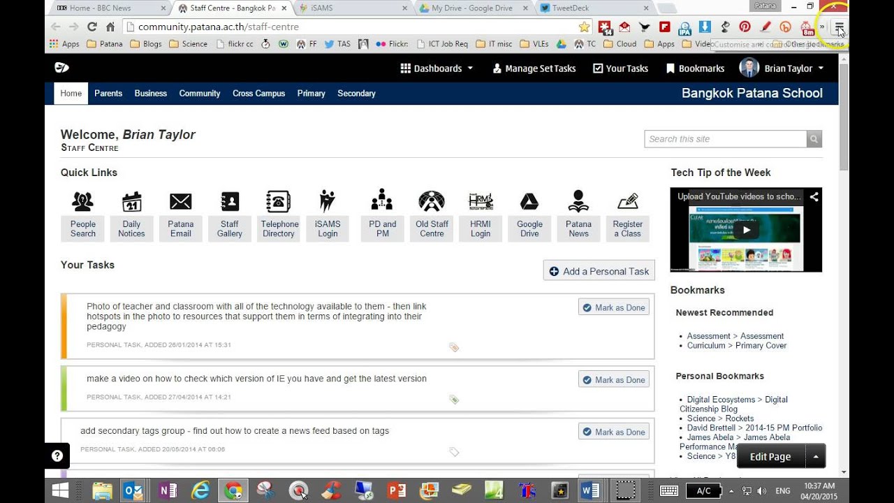 Set Pages in Chrome and Automatically Open the Register in iSAMS - YouTube