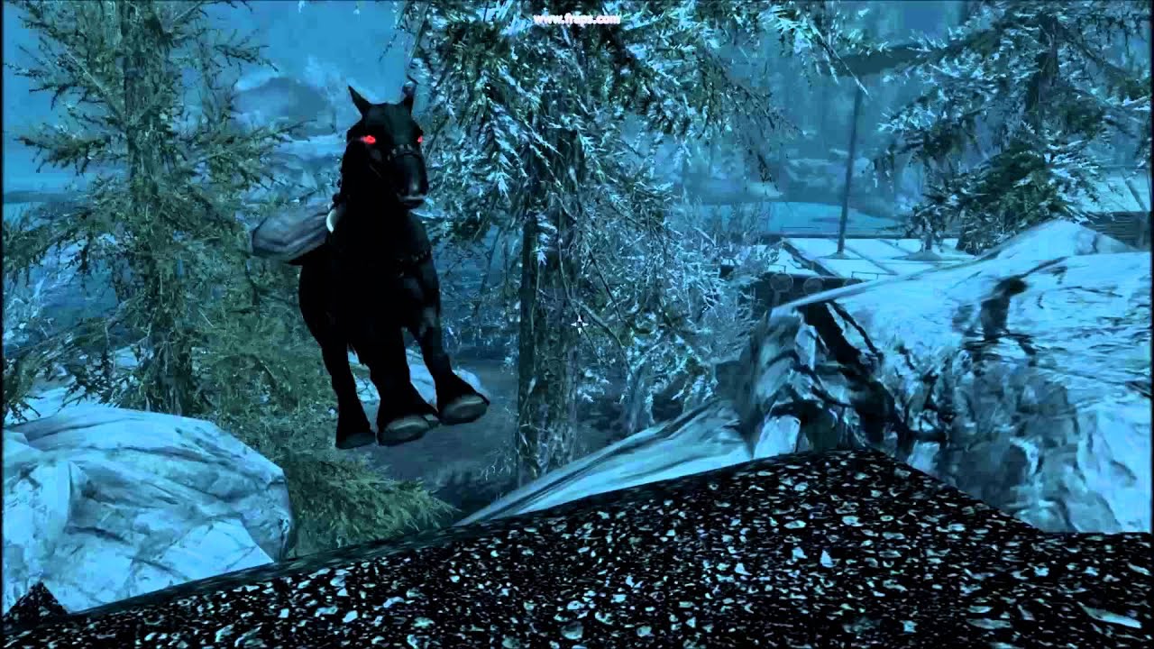 A Telvanni wizard tries to ride a horse - YouTube