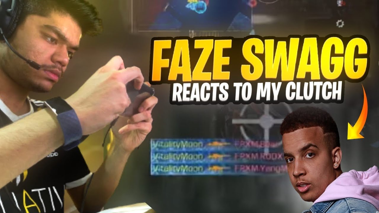 FaZe @Swagg Reacts to My Sniper Clutch CODM - YouTube