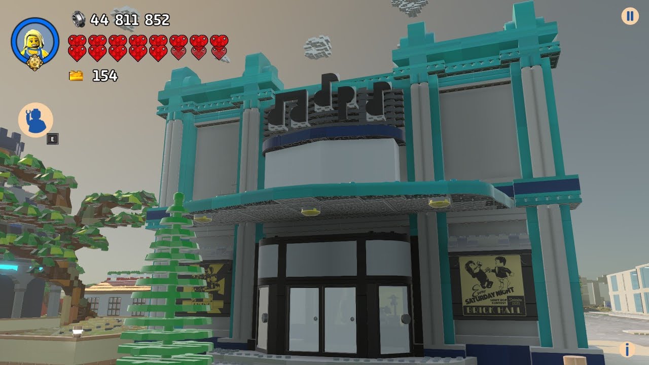 LEGO Worlds - New building "Dance Hall 1950 " In my beautiful LEGO City ...
