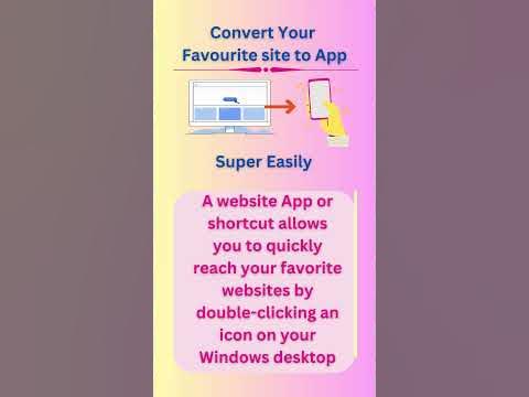 How to install website as an app in Edge Or Chrome | Website to an App ...