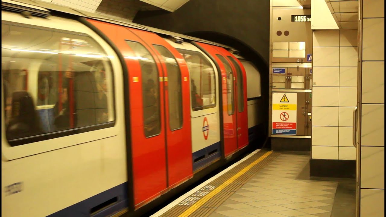 1992 tube stock departing Bank - YouTube