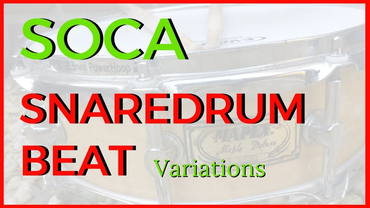 How to play soca music on drums | a variation with marching feel - YouTube