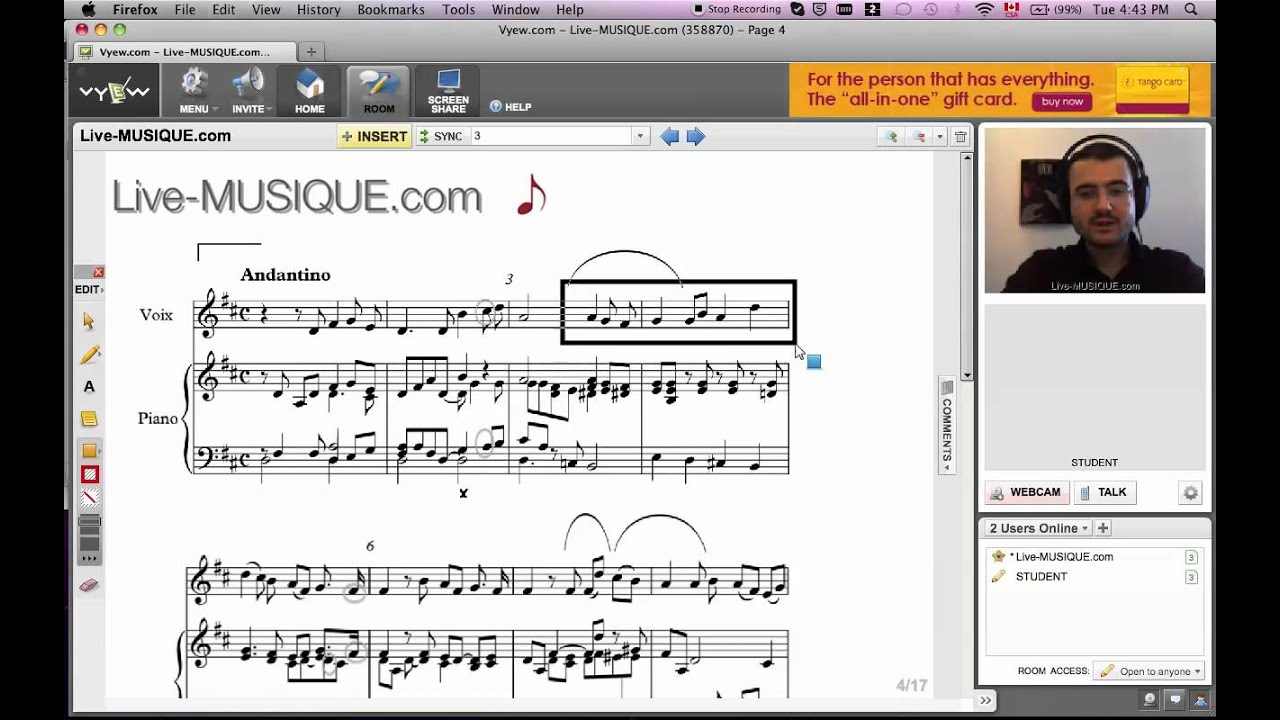 Online Music Lessons - Virtual Classroom | Live-MUSIQUE.com | Ear ...