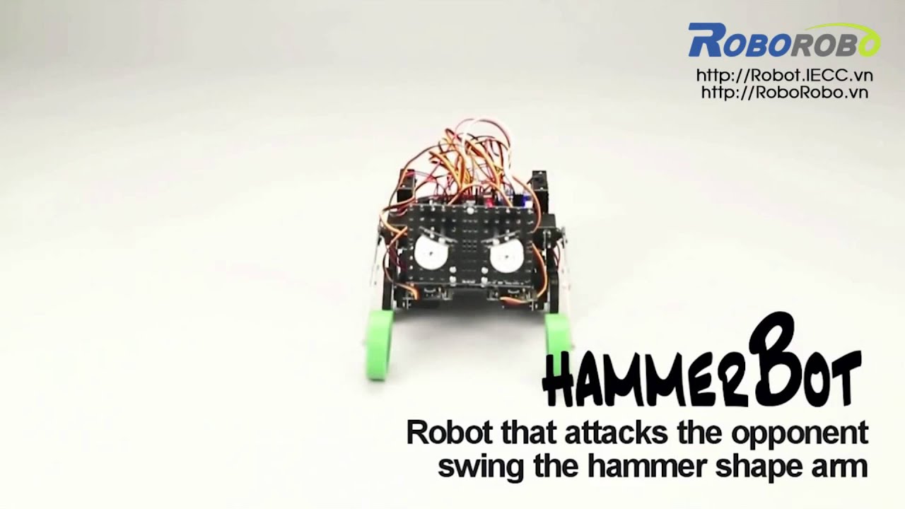 [RoboRobo Kit Level 5] HAMMER BOT - YouTube
