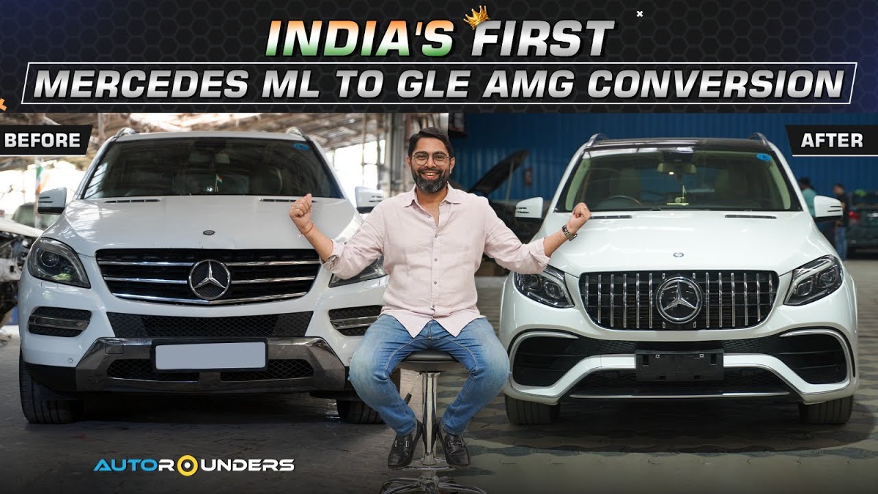 India's first Mercedes ML to GLE AMG conversion by Autorounders - YouTube