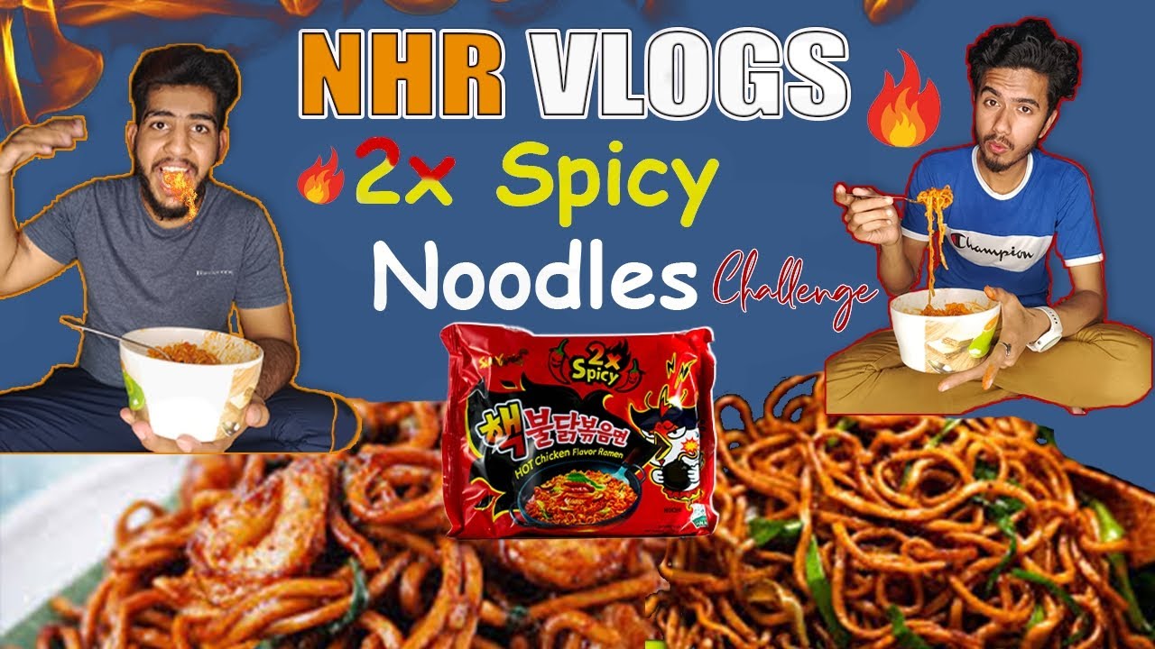 2x Spicy Samyang Fire noodles 🥵|spicy noodles♨️2x Noodles challenge ...