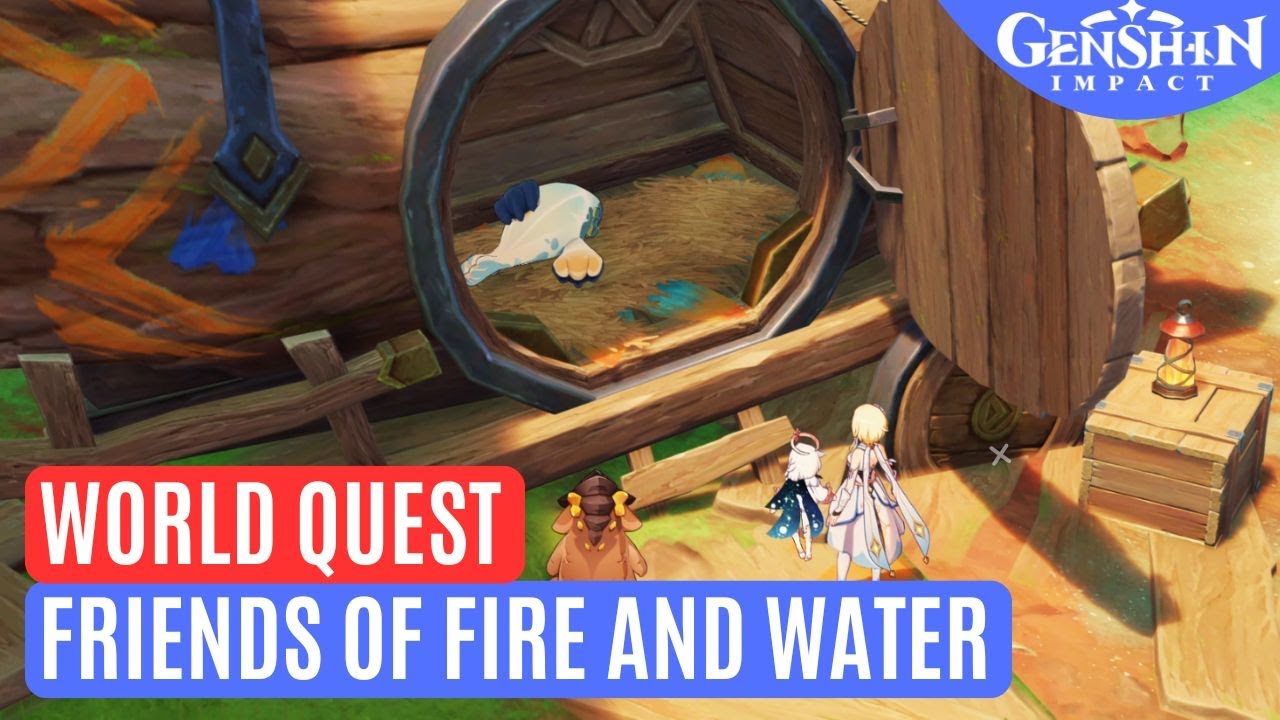 Friends of Fire and Water World Quest Genshin Impact - YouTube