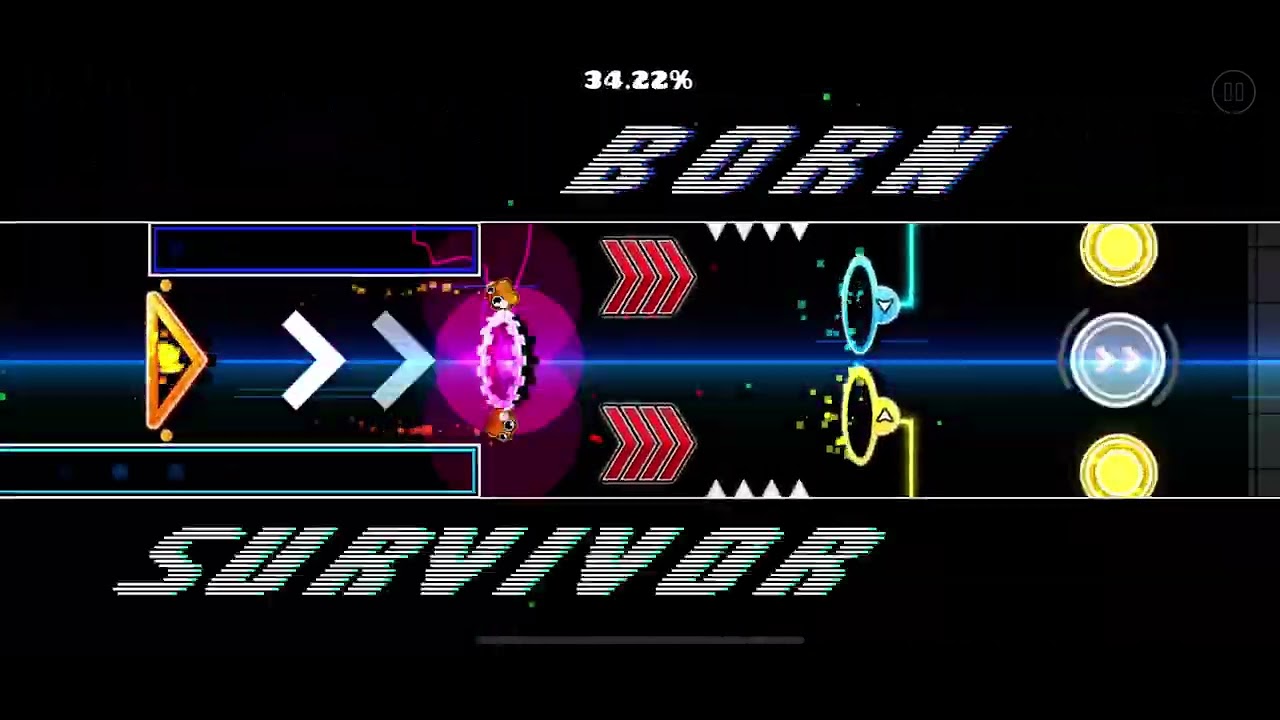 Born Survivor by: Splinter25 100% (All Coins) [GD 2.2] - YouTube