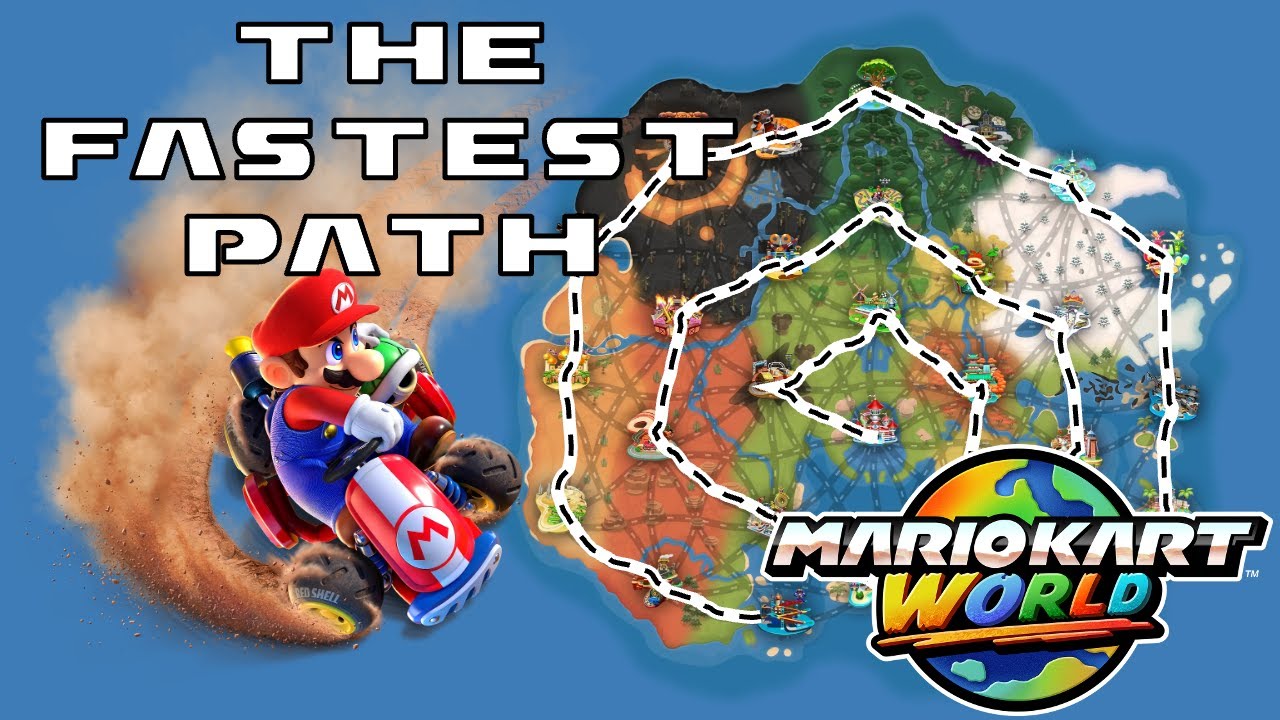 What is the Shortest Route across ALL tracks in Mario Kart World (and ...
