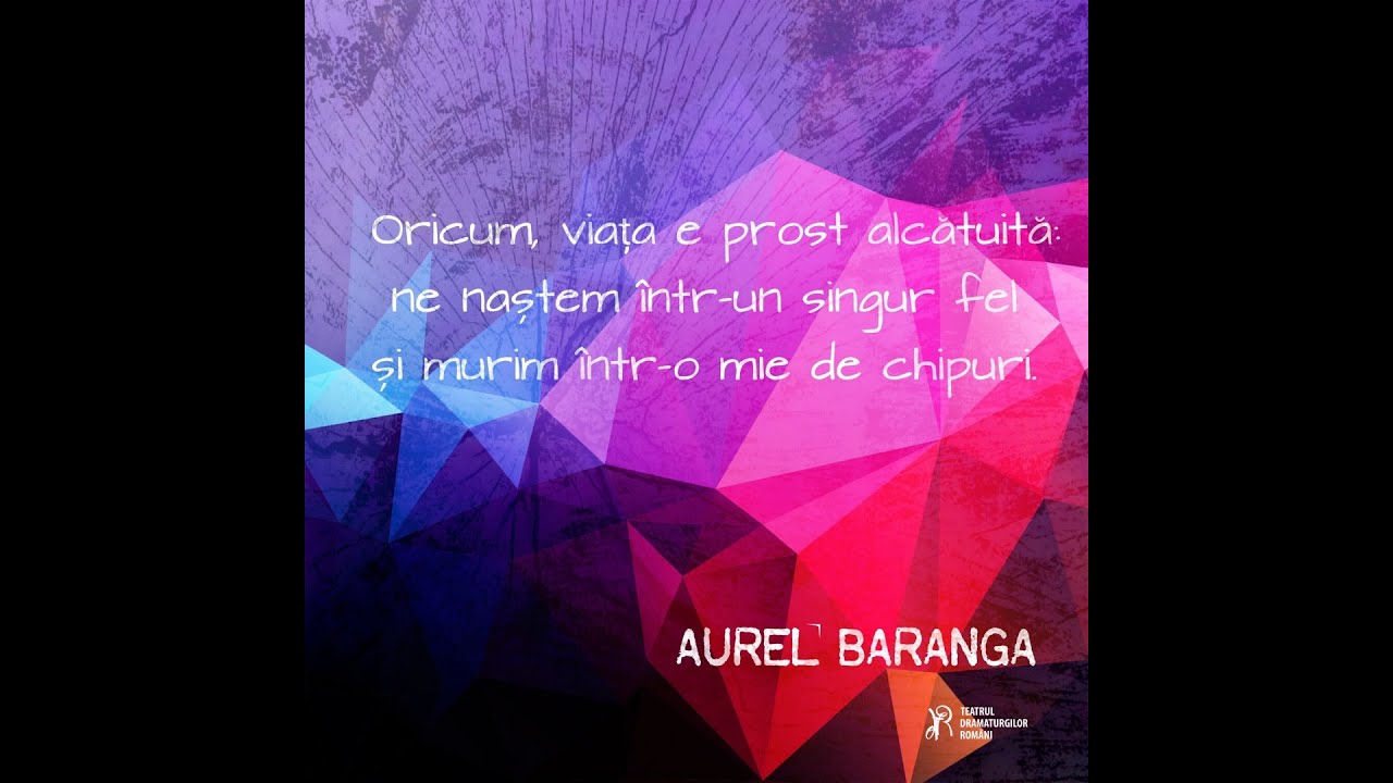 Aurel Baranga. Momente - Spectacol online - YouTube