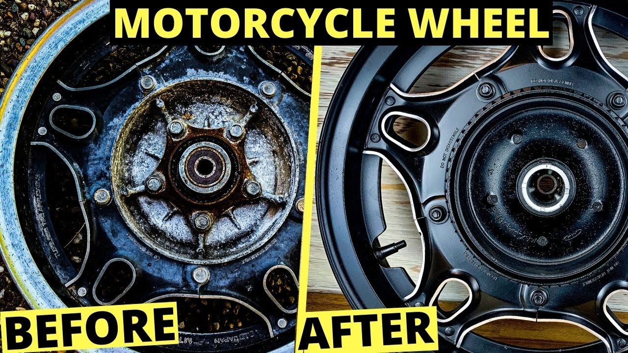 How To WHEEL RESTORATION - TIMELAPSE / Cafe Racer - YouTube