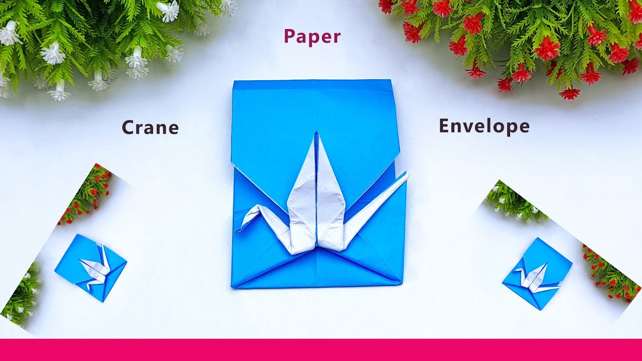 How To Make Easy Origami Crane Envelope Tutorial | Easy Way To Make ...