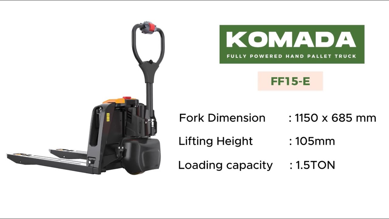 Fully Powered Hand Pallet Truck | Load up to 1.5 ton Stocks - YouTube