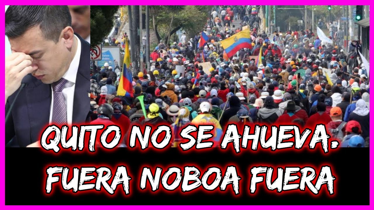 Quito No se Ahueva Fuera Noboa Fuera - YouTube